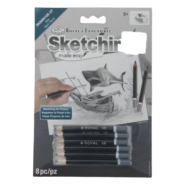 Sketching Made Easy A5 | Sharks 8pc - Habitat Potch
